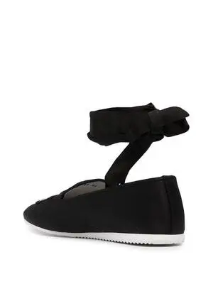 Joshua Sanders Crest Ankle-tie Loafers