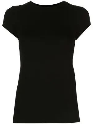 L'Agence Ressi Crew Neck T-shirt - Black