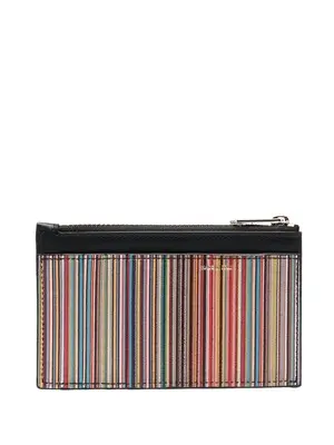 Paul Smith Artist Stripe-print Zipped Cardholder