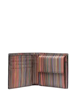 Paul Smith Artist Stripe-print Leather Wallet