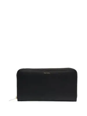 Paul Smith Artist Stripe-print Leather Wallet - Black
