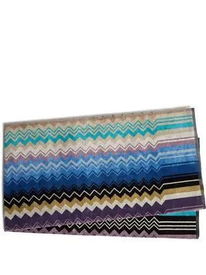 Missoni Giacomo Zig Zag Print Towel - Blue