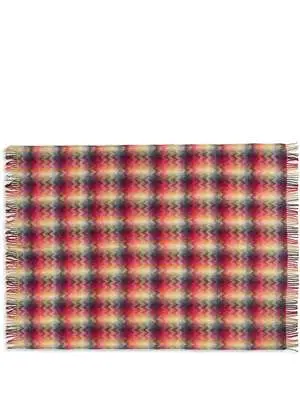 Missoni Montgomery Chevron Pattern Throw - Red