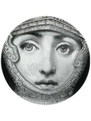 FORNASETTI Tema E Variazioni Wall Plate - Black