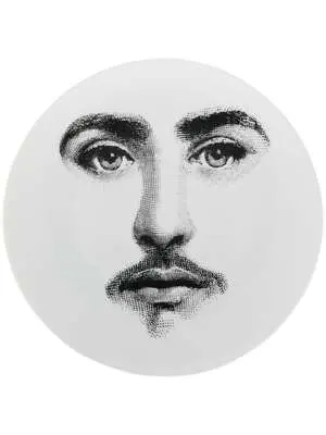 FORNASETTI Portrait Plate - White