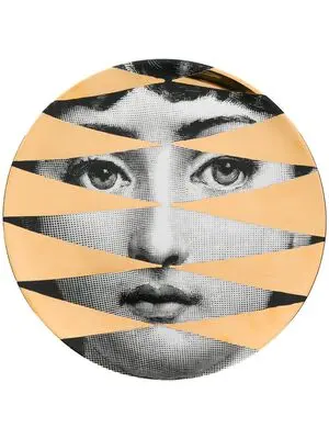 FORNASETTI Diamond Portrait Plate