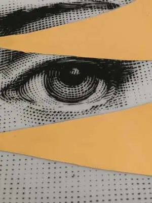 FORNASETTI Diamond Portrait Plate