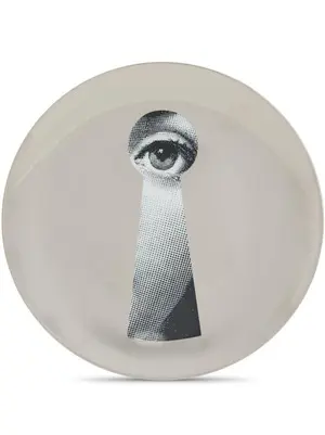 FORNASETTI Tema E Variazoni N.14 Wall Plate - Grey