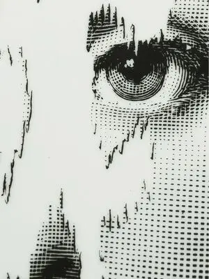 FORNASETTI Faded Face Print Plate