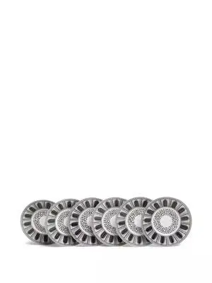 FORNASETTI Architettura Cup And Saucers - Black
