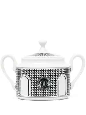 FORNASETTI Facciata Quattrocentesca Sugar Bowl - White