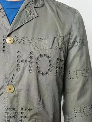 WALTER VAN BEIRENDONCK Perforated Royal Blazer