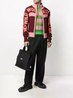 WALTER VAN BEIRENDONCK Wild Woolly Zipped Cardigan