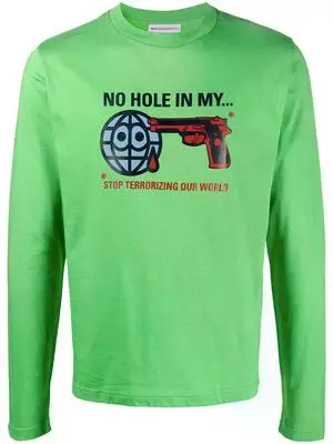 WALTER VAN BEIRENDONCK Gun Long-sleeved T-shirt - Green