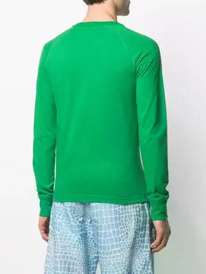WALTER VAN BEIRENDONCK Graphic Print Cotton Sweatshirt