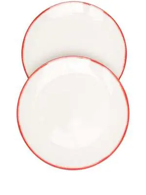 ANN DEMEULEMEESTER X SERAX Set Of Two Porcelain Plates - White