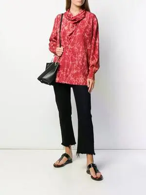 Issey Miyake 1980's Draped Neckline Blouse