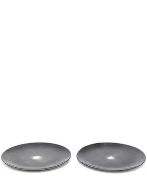 ANN DEMEULEMEESTER Pair Of Shadow Print Plates - Black
