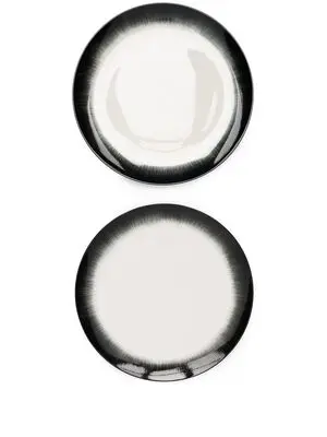 ANN DEMEULEMEESTER X SERAX Set Of Two Ceramic Plates - White
