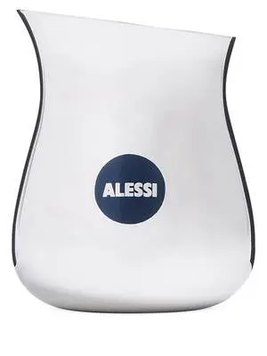 ALESSI Branded Curved Vase - Silver