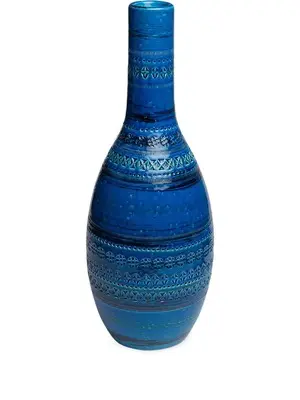 BITOSSI HOME Vaso Bottiglia Vase - Blue