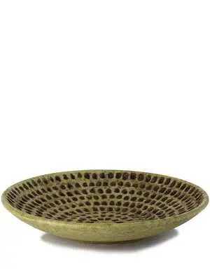 NUOVE FORME Textured Ceramic Bowl - Green