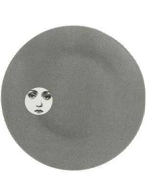 FORNASETTI Striped Plate - Black