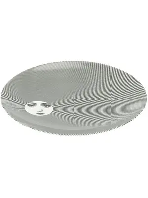 FORNASETTI Striped Plate - Black