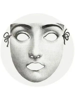 FORNASETTI Mask Plate - Black