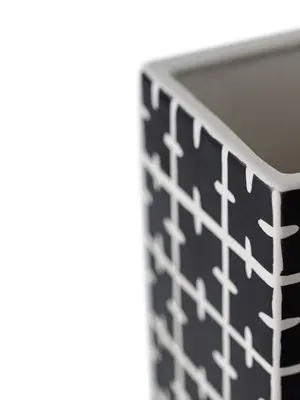 NUOVE FORME Geometric Print Rectangular Vase