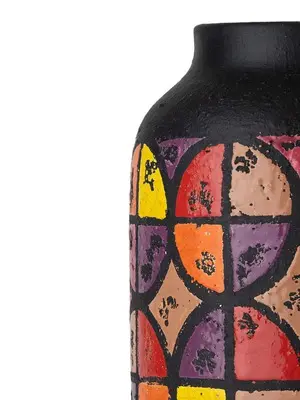 NUOVE FORME Optical Geometric-pattern Ceramic Vase