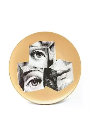 FORNASETTI Tema E Variazioni Wall Plate - Yellow