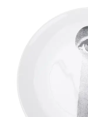 FORNASETTI Lina Cavalieri-print Wall Plate - White