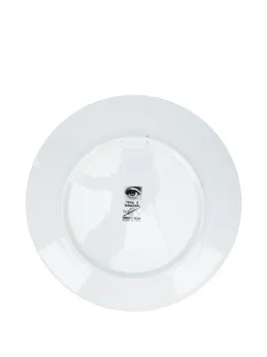 FORNASETTI Lina Cavalieri-print Wall Plate - White