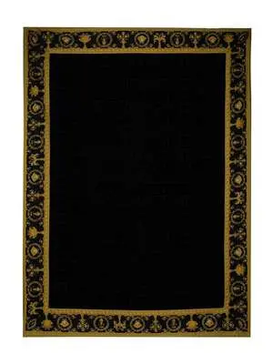 Versace I Love Baroque Beach Towel - Black