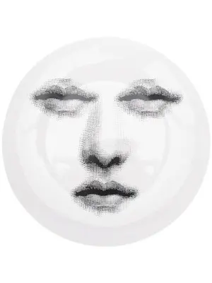FORNASETTI Eyes And Lips Print Plate - White