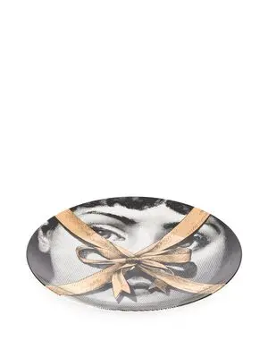FORNASETTI Printed Bow And Face Plate