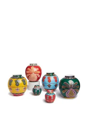 La DoubleJ Bubble Pineapple Azzurro Vase