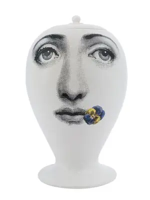 FORNASETTI Face Print Ceramic Vase