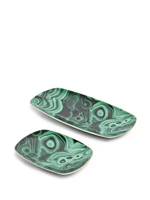 L'Objet Malachite Tray - Green