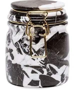 EDITIONS MILANO Miss Marble Grand Antique Jar - Black