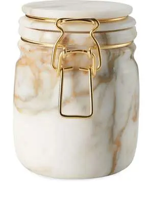 EDITIONS MILANO Miss Marble Calacatta Jar - White