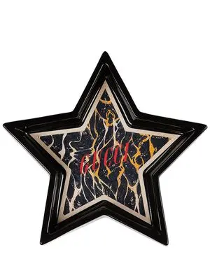 Gucci Logo-print Star Tray - Black