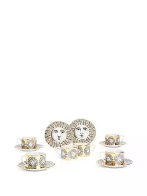 FORNASETTI Sole Tea Cups - Yellow