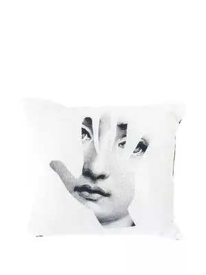 FORNASETTI Mano Photograph-print Cushion - White