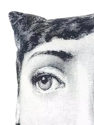 FORNASETTI Silenzio Photograph-print Cushion - White