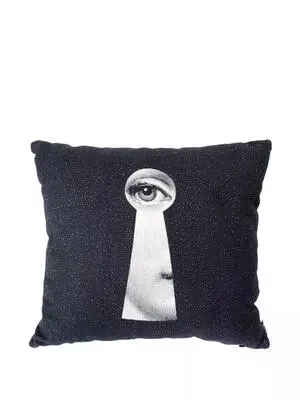 FORNASETTI Chiave E Serratura Graphic-print Cushion