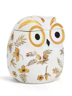 FORNASETTI Floral Owl-motif Jar