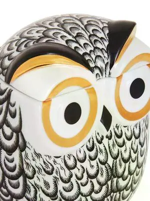 FORNASETTI Owl-motif Jar