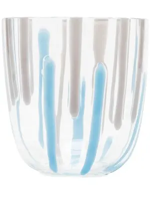 CARLO MORETTI Abstract Stripe Print Glass - White